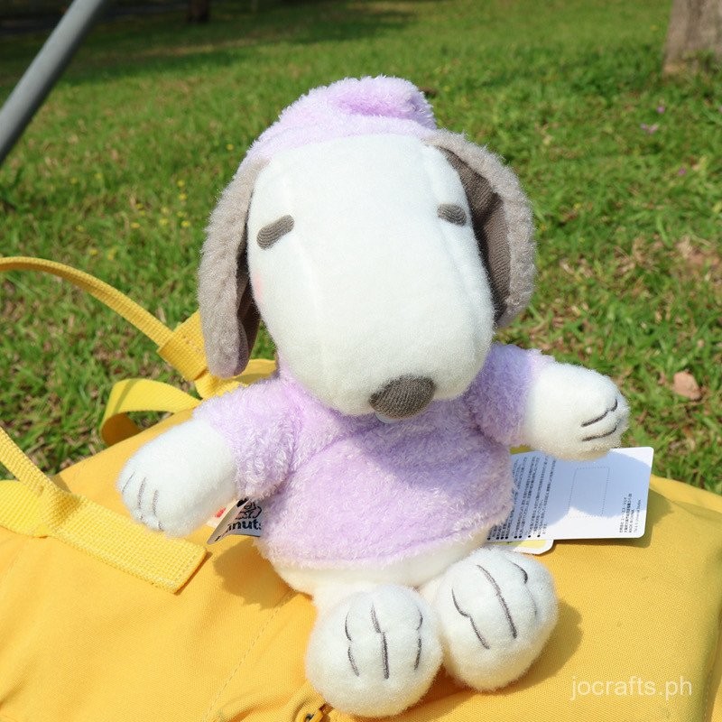 Goodnight Series Snoopy Purple Pajamas Sleep Cap Plush Toy Baby Sleep ...