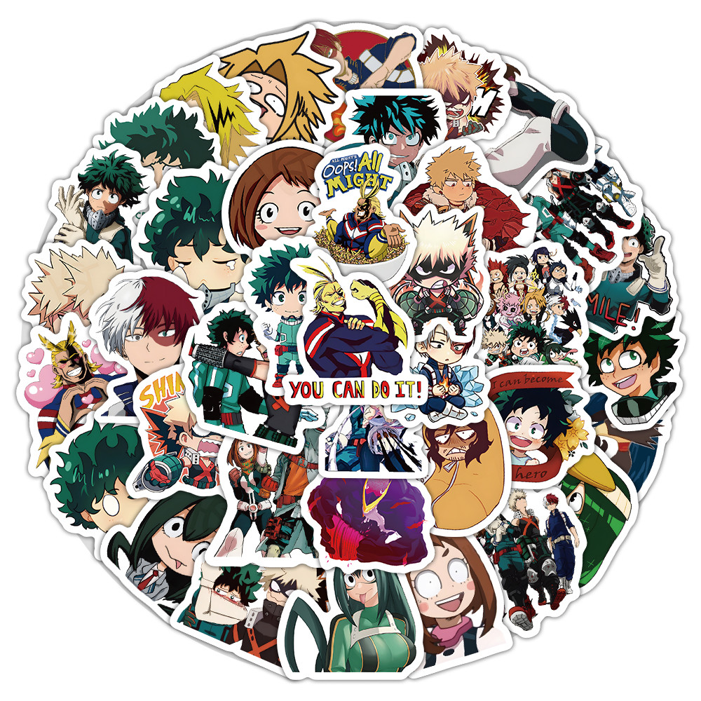 My Hero Academia Sticker Set (103Pcs) - Quirk Aesthetic Decor for Laptop - Murah & Keren ...