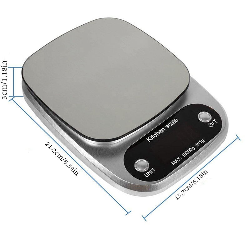 10kg/1g Digital Scale Stainless Steel Keyboard waterproof kilogram ...