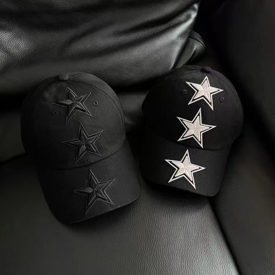 American Embroidered Five-Pointed Star Baseball Cap Showing Face Small ...