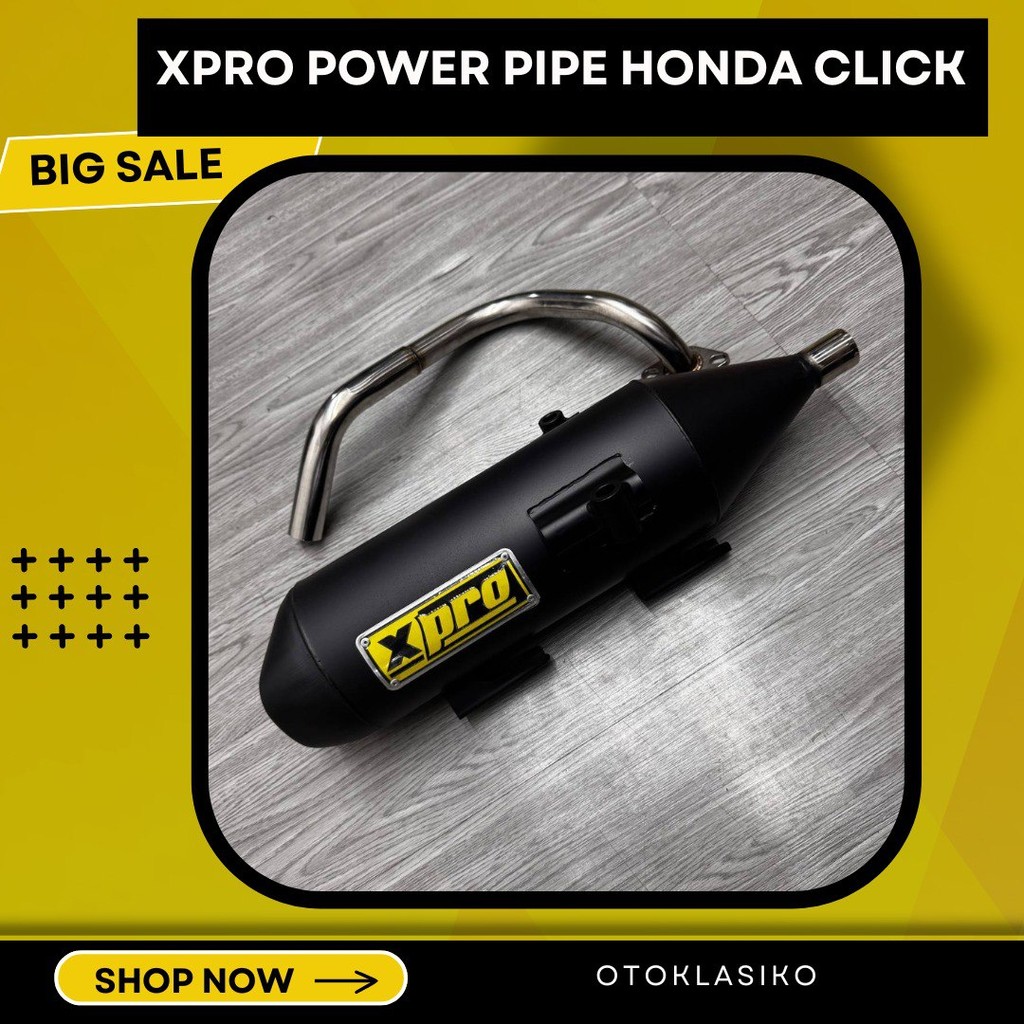 Xpro power pipe for honda click version 2 and 3 plug and play | Shopee ...