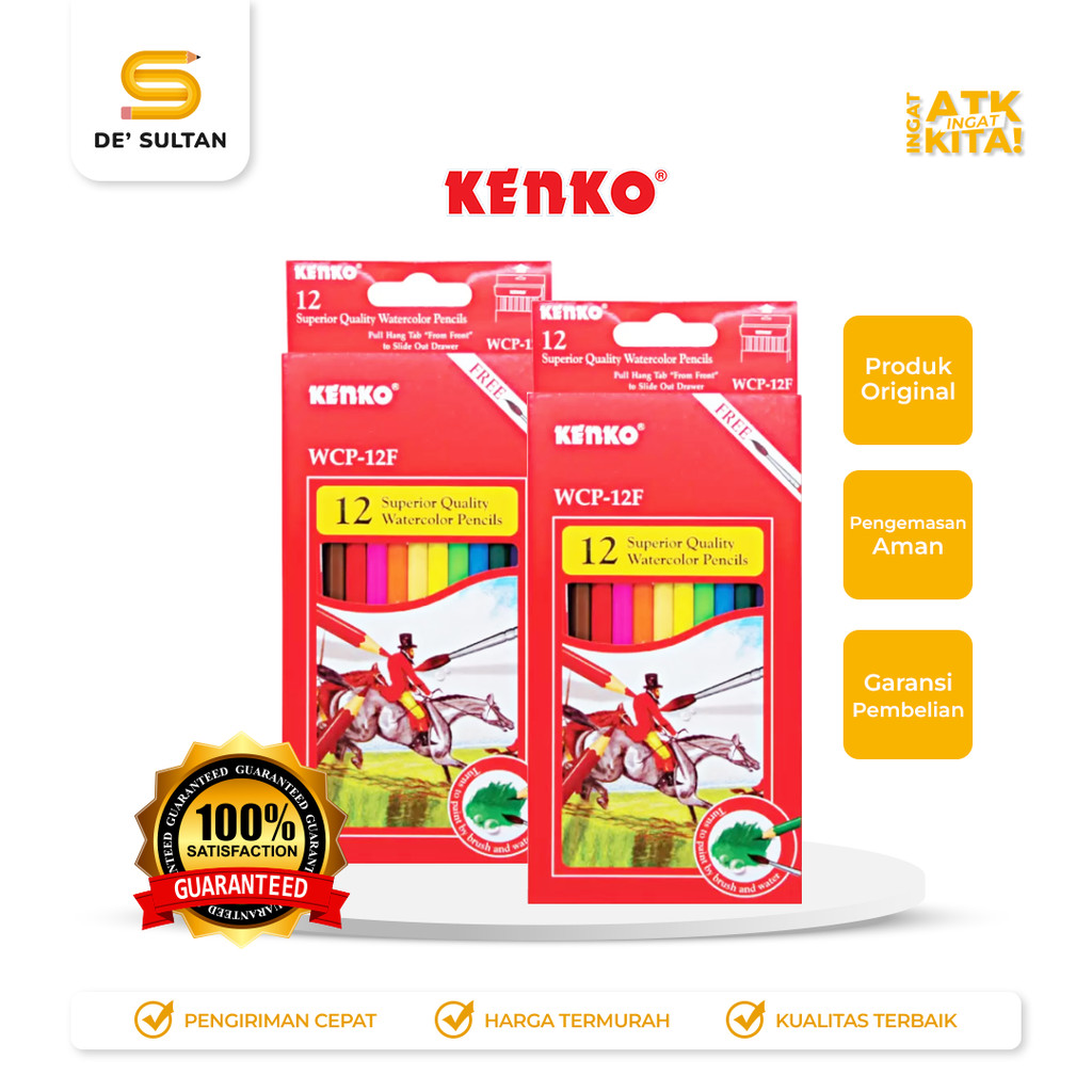 KENKO 12 WATER COLOR PENCIL WCP-12F (1SET) | Shopee Philippines