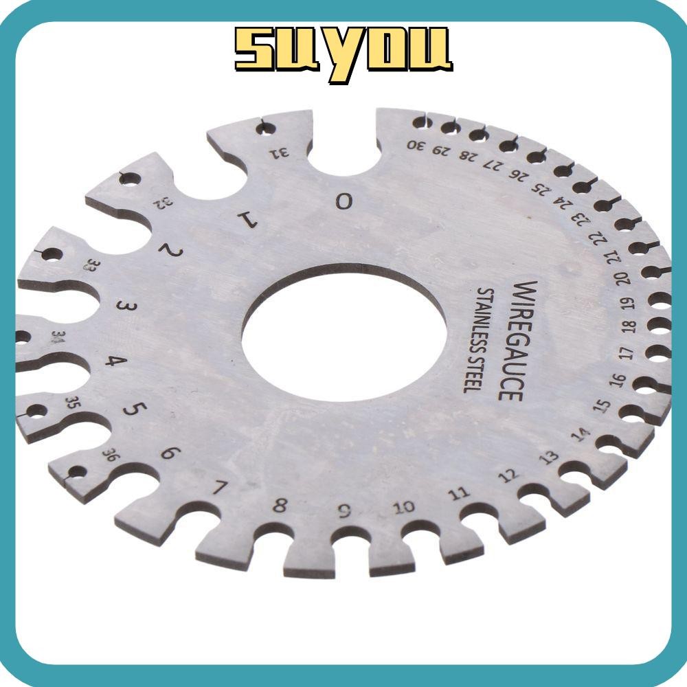 SUYO 2 Pcs Metal Sheets, Dual-Sided Standard Welding Thickness Gauge ...