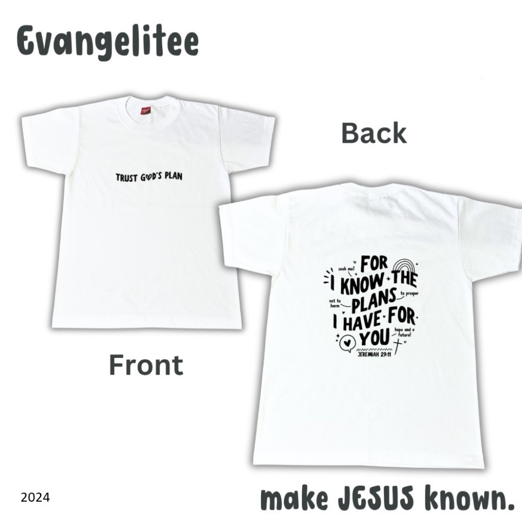 CHRISTIAN STATEMENT TSHIRT ( TRUST GOD'S PLAN ) | Shopee Philippines