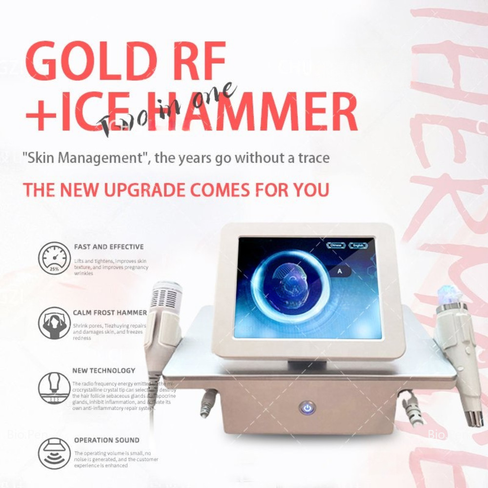 2 in 1 Golden RF micro needle machine Skin Lifting Anti-wrinkle Acne ...