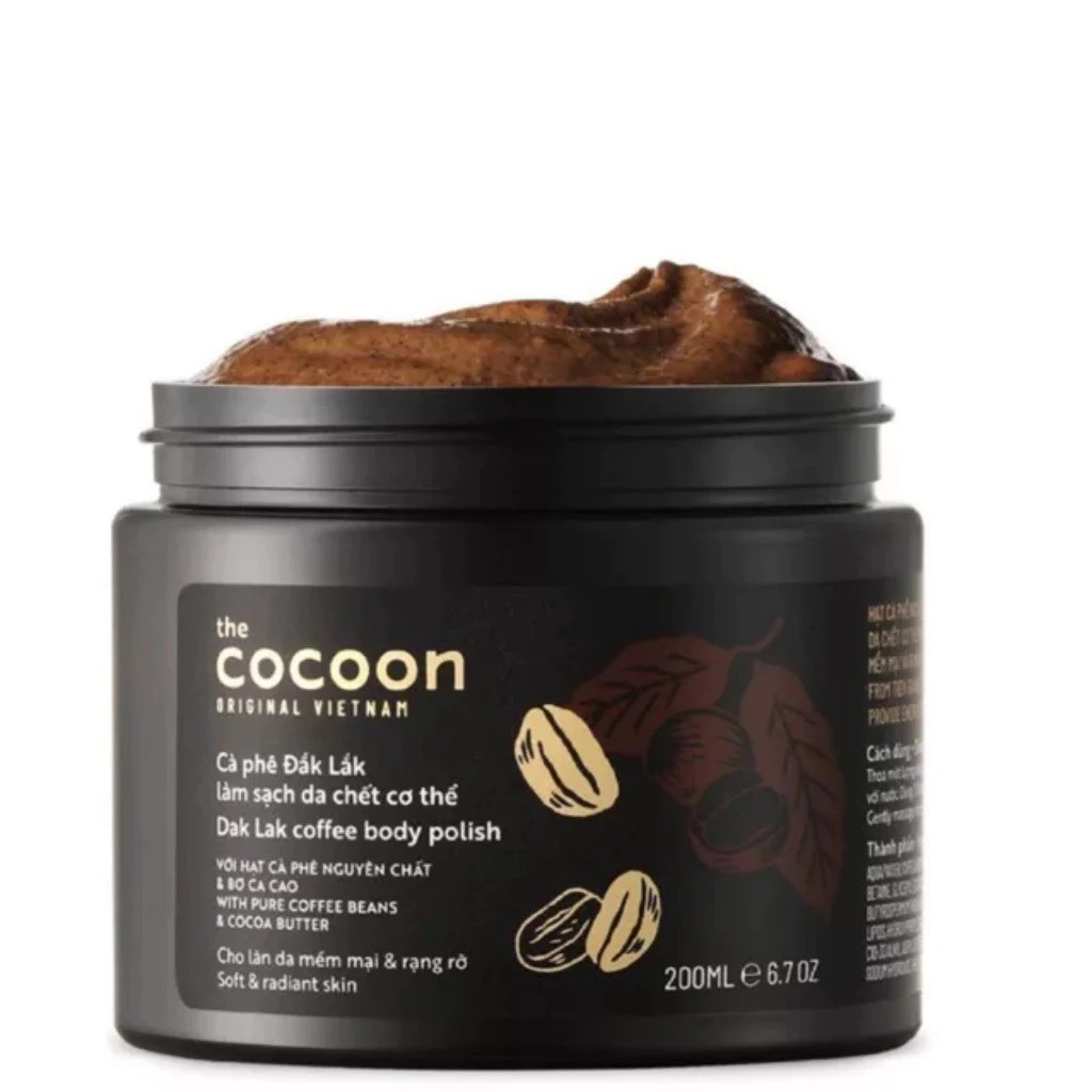 Dak Lak Cocoon Cafe Body Scrub (200ml) | Shopee Philippines