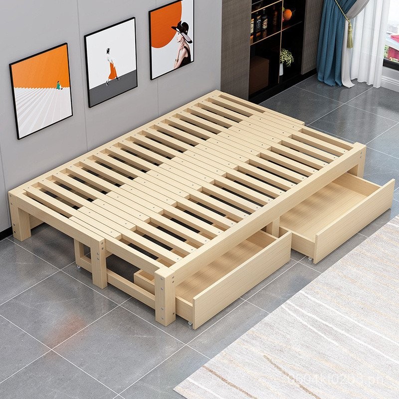 Multifunctional Dual-use Sitting and Lying Solid Wood Push-pull ...