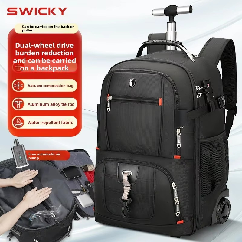 swicky Vacuum duffle bag with wheels 60L waterproof wheel travel duffle ...
