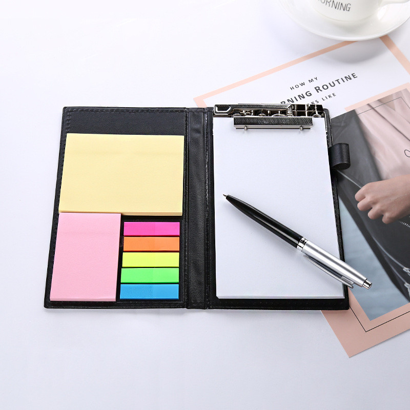 Creative Sticky Notes Notepad Stationery Leather Diary Notebook with ...
