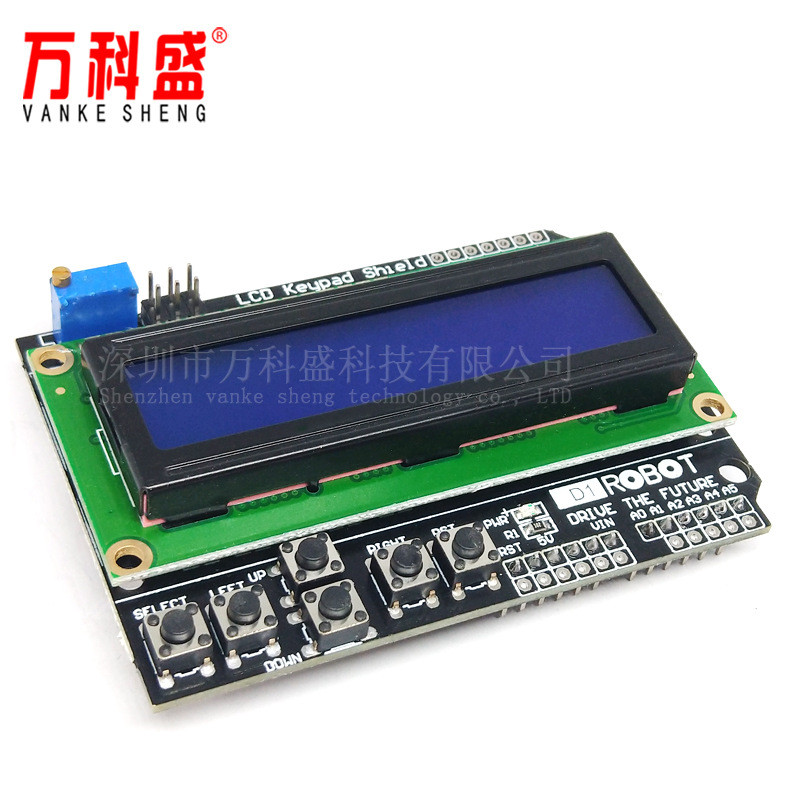 LCD1602 Character Screen Input Output Expansion Board LCD Keypad Shield ...