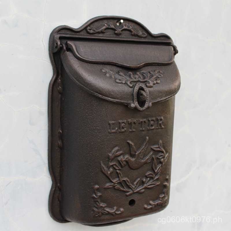 Crafts Mailbox Cast Iron Letterbox Vintage Cast Iron Mailbox Vintage ...