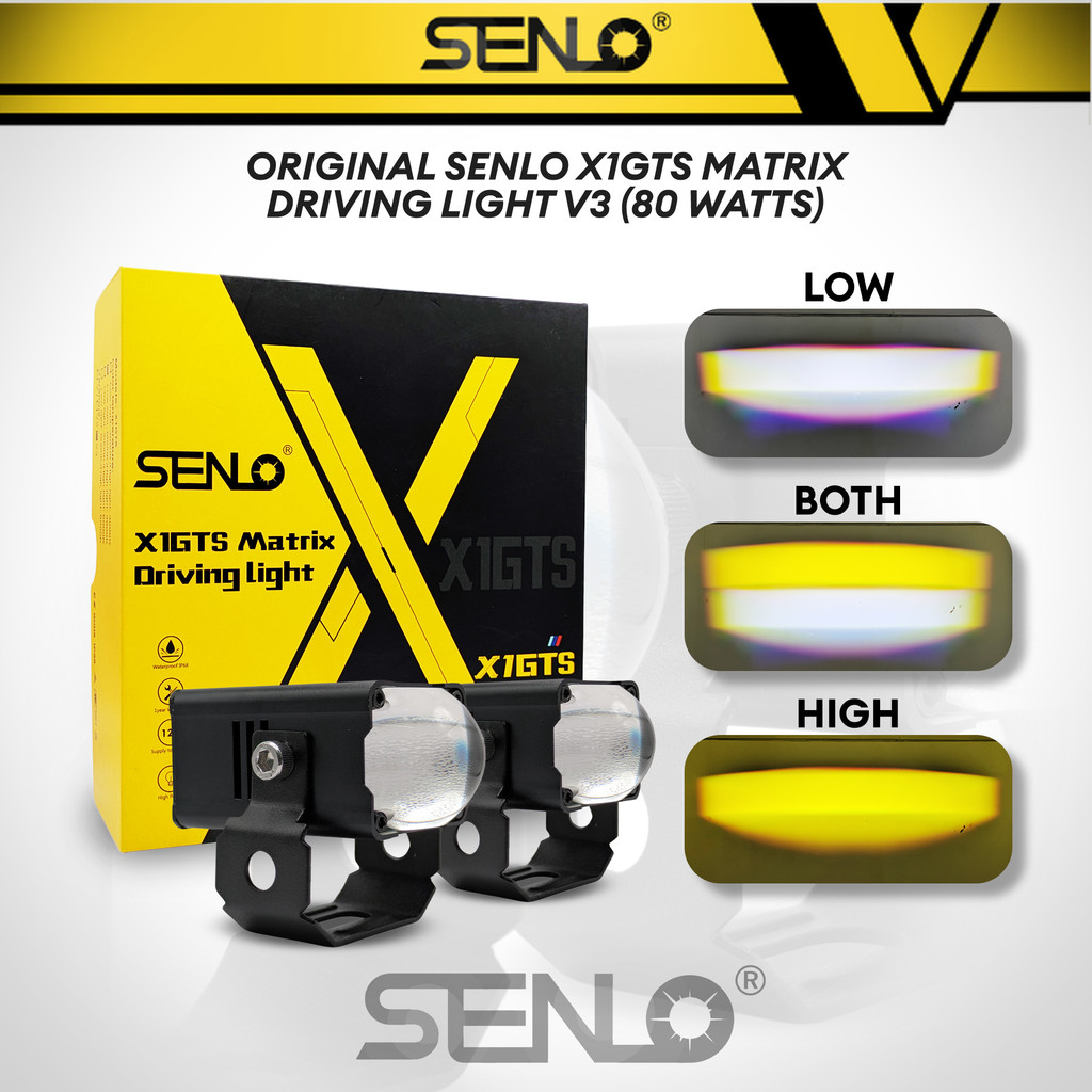Original Senlo X1GTS Premium Matrix Driving Light 80W Lighting Power ...