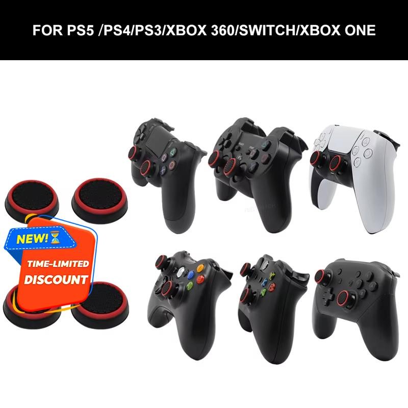 4Pcs Skeleton Thumbstick Caps for Xbox One/PS5/PS3/PS4/Switch pro ...