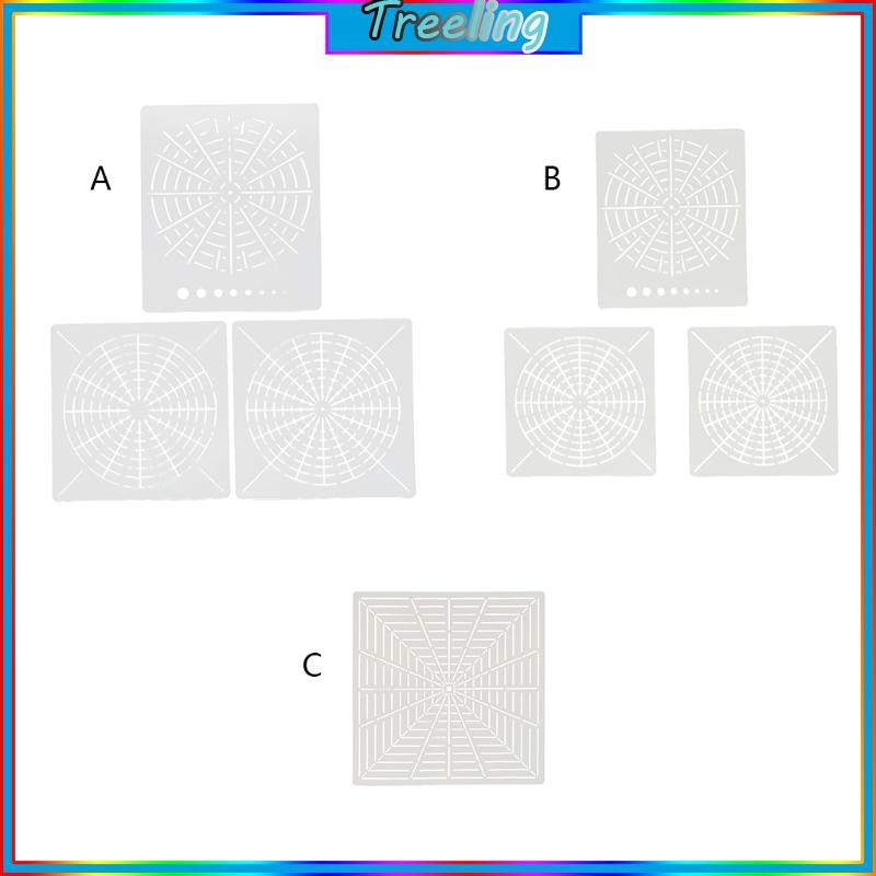 Treeling Mandala Drawing Stencils Auxiliary Tool DIY Rock Scrapbook ...