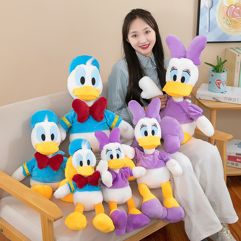 Cute Boutique Rabbit Fur Couple Donald Duck Duck Daisy Doll Cartoon ...