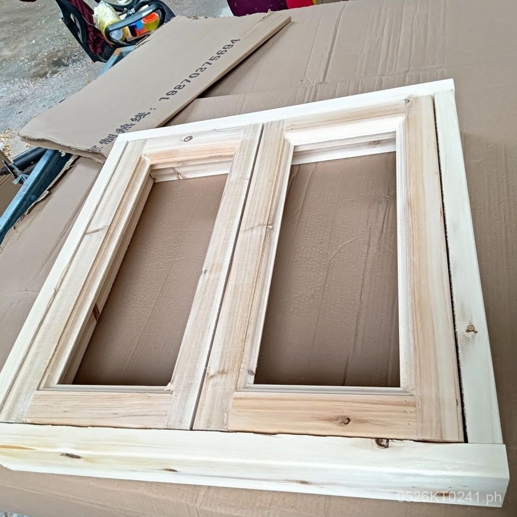 Small Size,Window Frame White Embryo Antique Style Fir Wood,,Hardware ...