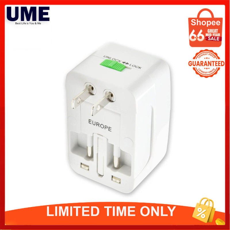 All in One Universal Travel Adaptor International Plug AC Power Adapter ...