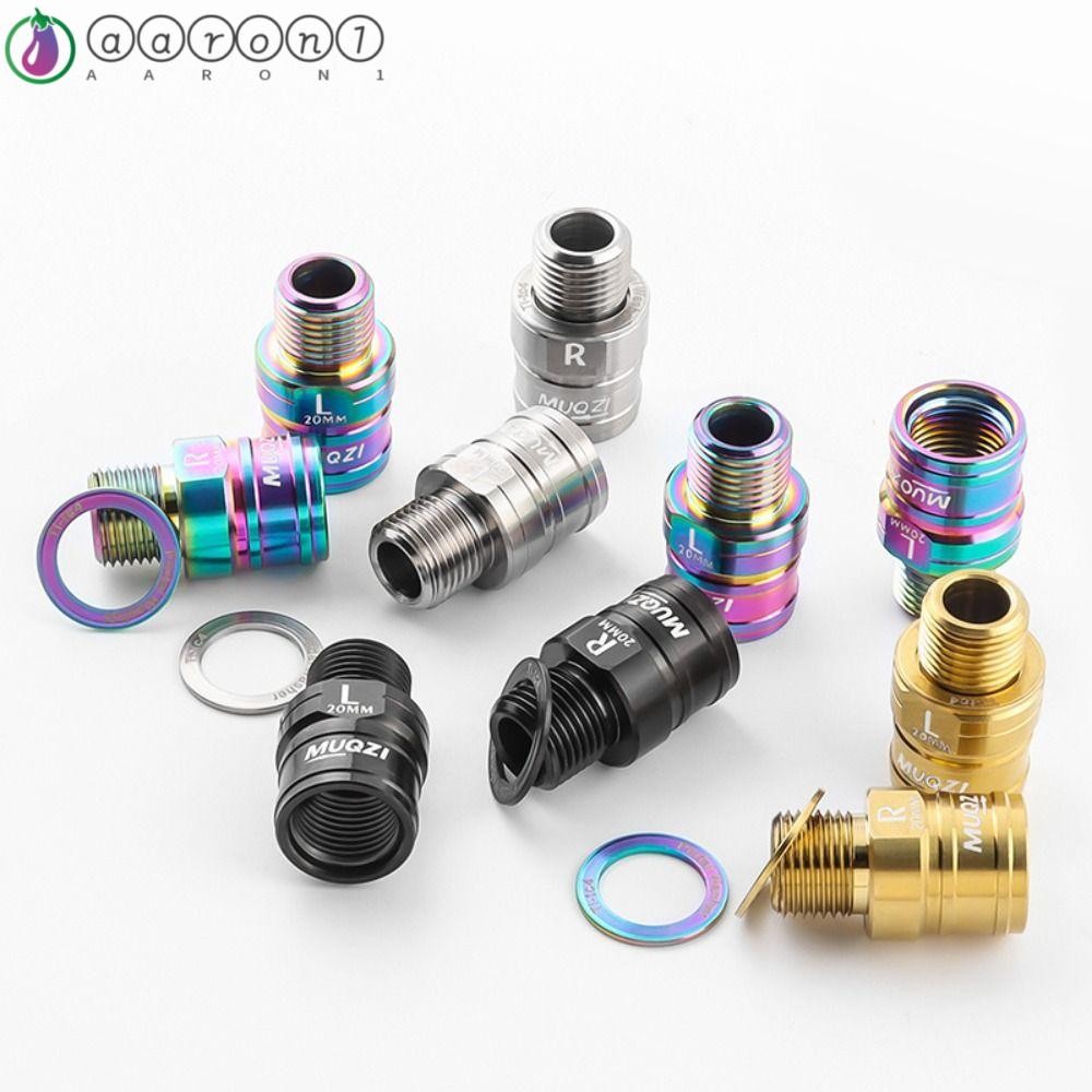 AARONB 1 Pair Pedal Extender, Titanium Alloy 20MM Bike Pedal Axle ...