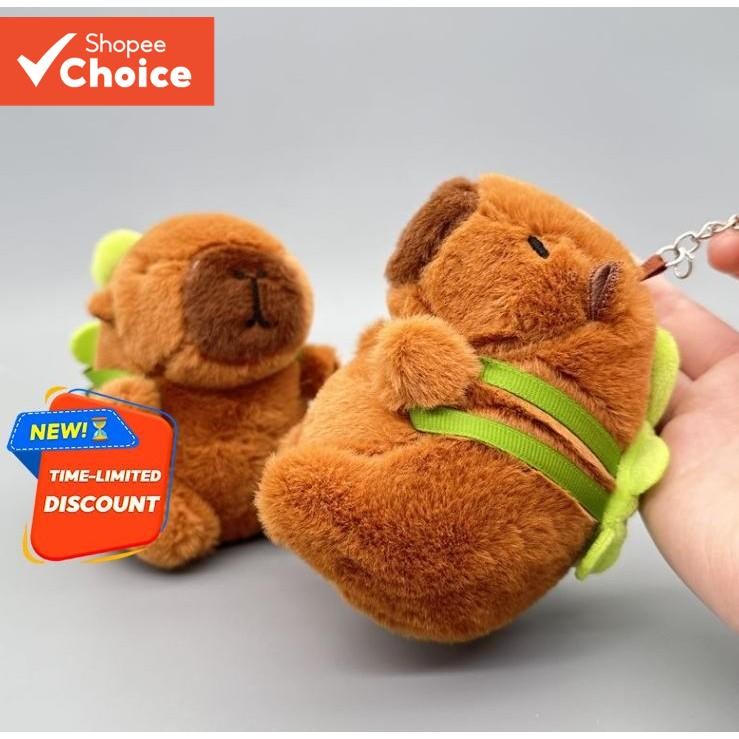 Capybara Doll Plush Toy Pillow Capybara Keychain Cute Pendant Girl ...
