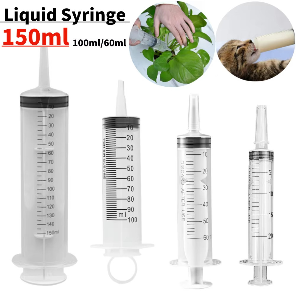 150ml Syringe feeding tool Reusable big size syringe plastic injector ...