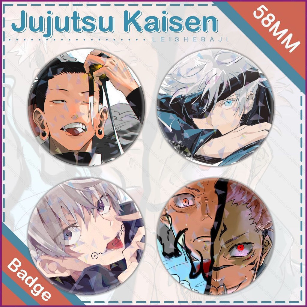 Jujutsu Kaisen Laser Badge Gift For Girls Anime Collections Souvenirs ...