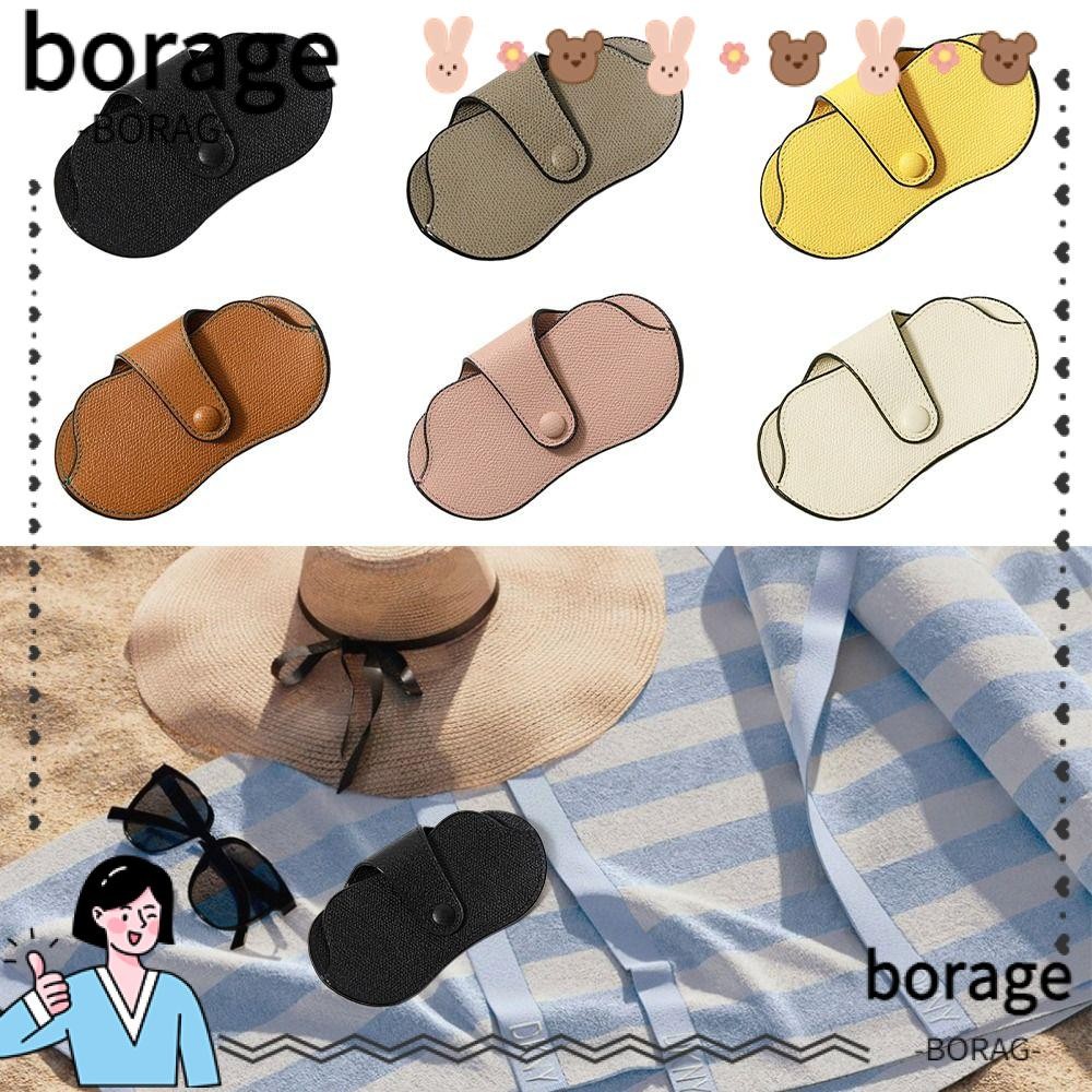 BORAGE Sunglasses Storage Bag, Solid Color Portable Sunglasses Pouch ...