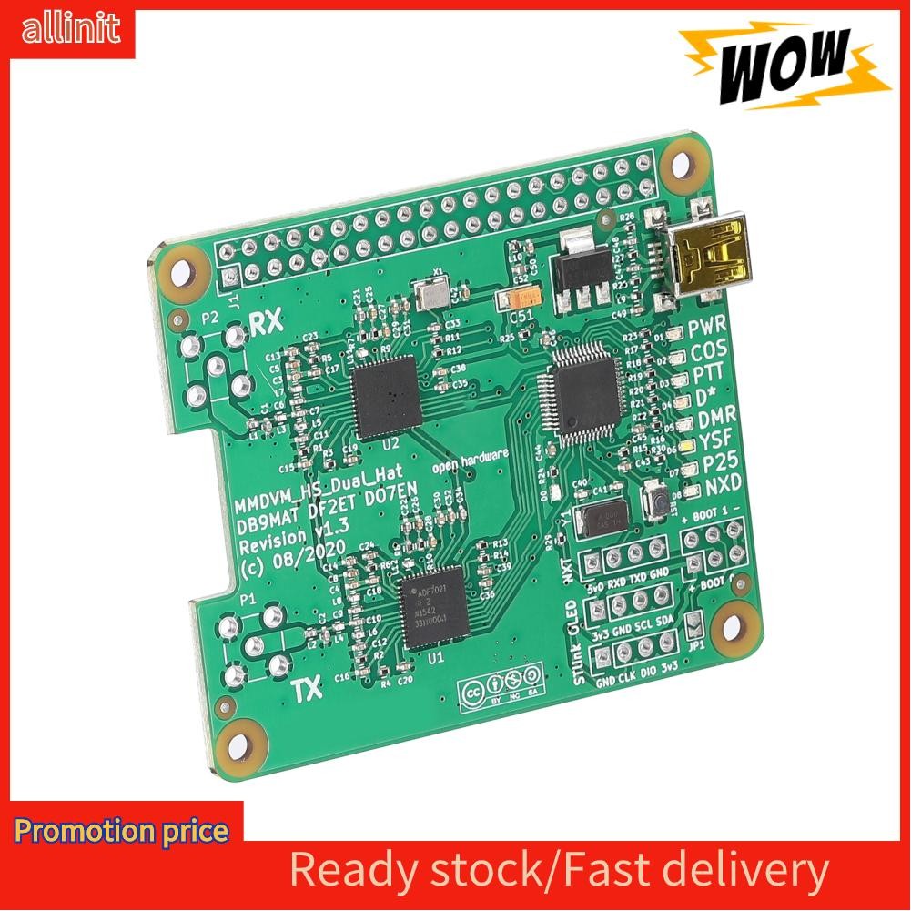 allinit-ph MMDVM Duplex Hotspot Board with OLED Display Support DMR P25 D Star Relay Module VHF ...