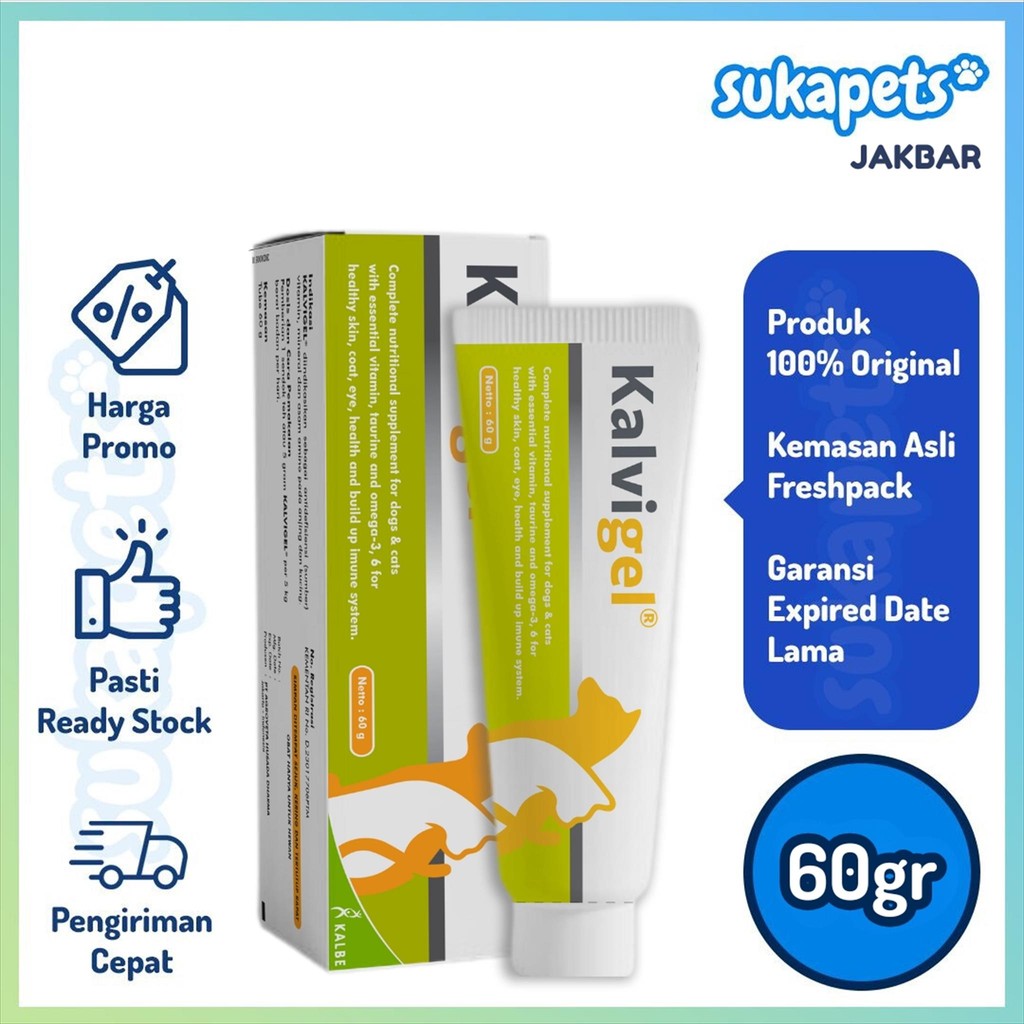 Kalvigel by Kalbe Vitamin for Cats & Dogs 60g | Shopee Philippines