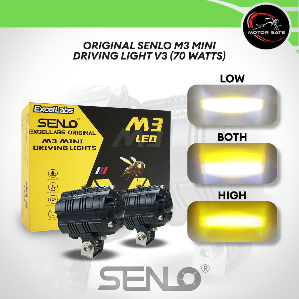 Original Senlo M3 V3 Series 60W Premium Mini Driving Light for ...