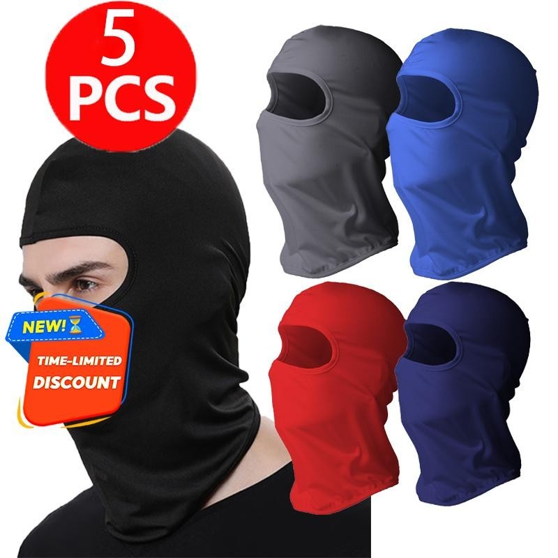 5Pcs Balaclava Tube Mask for Motorcycle Full Face Quick Dry Breathable ...