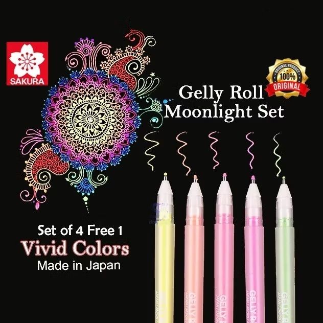 Sakura Gelly Roll Moonlight Gel & Water-based Ballpoint Pen 0.5mm ...
