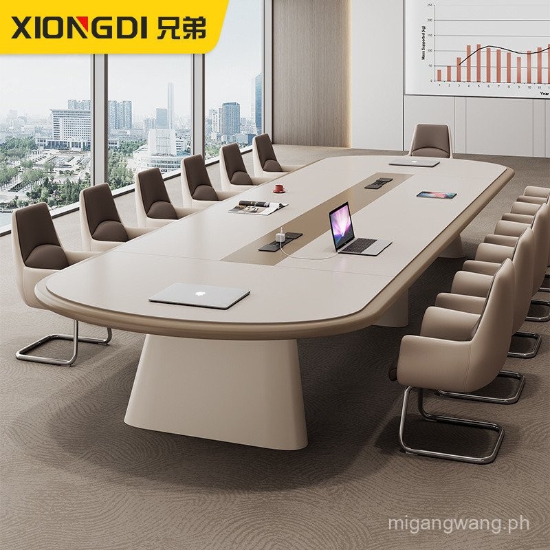 【FYS】Large Paint Conference Table Long Table Simple Modern Office ...