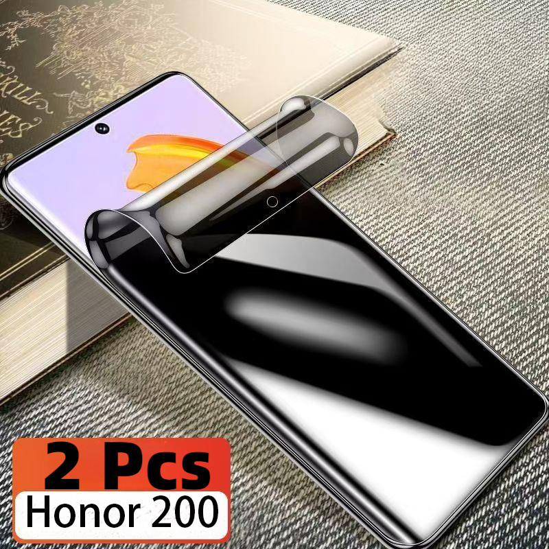 2 Pcs Honor 200 5G Soft Anti-spy Privacy Hydrogel Screen Protector For ...