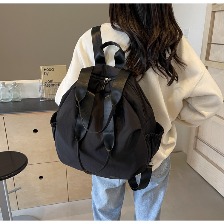 Canvas Backpack Female 2025 New Style Large Capacity Casual Portable ...