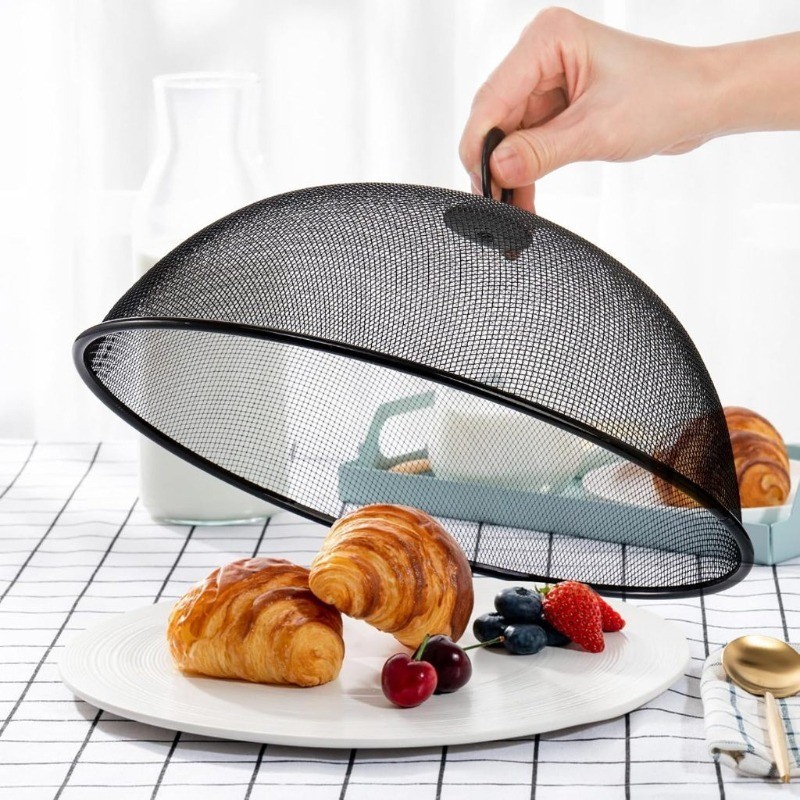 30/35CM Stainless Steel Table Food Cover Dish Cover Metal Food Cover ...