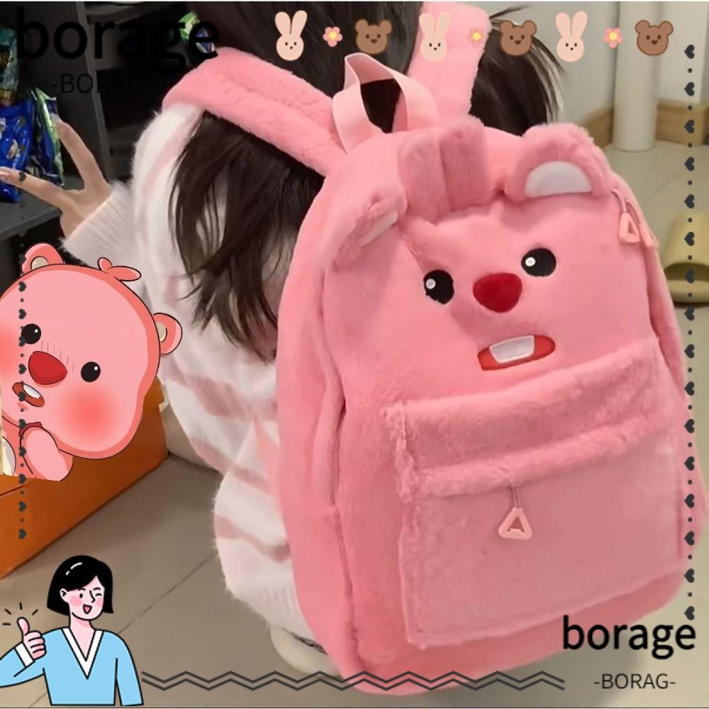 BORAGE Loopy Crossbody Bag, Funny Cartoon Loopy Plush Backpack, Kawaii ...