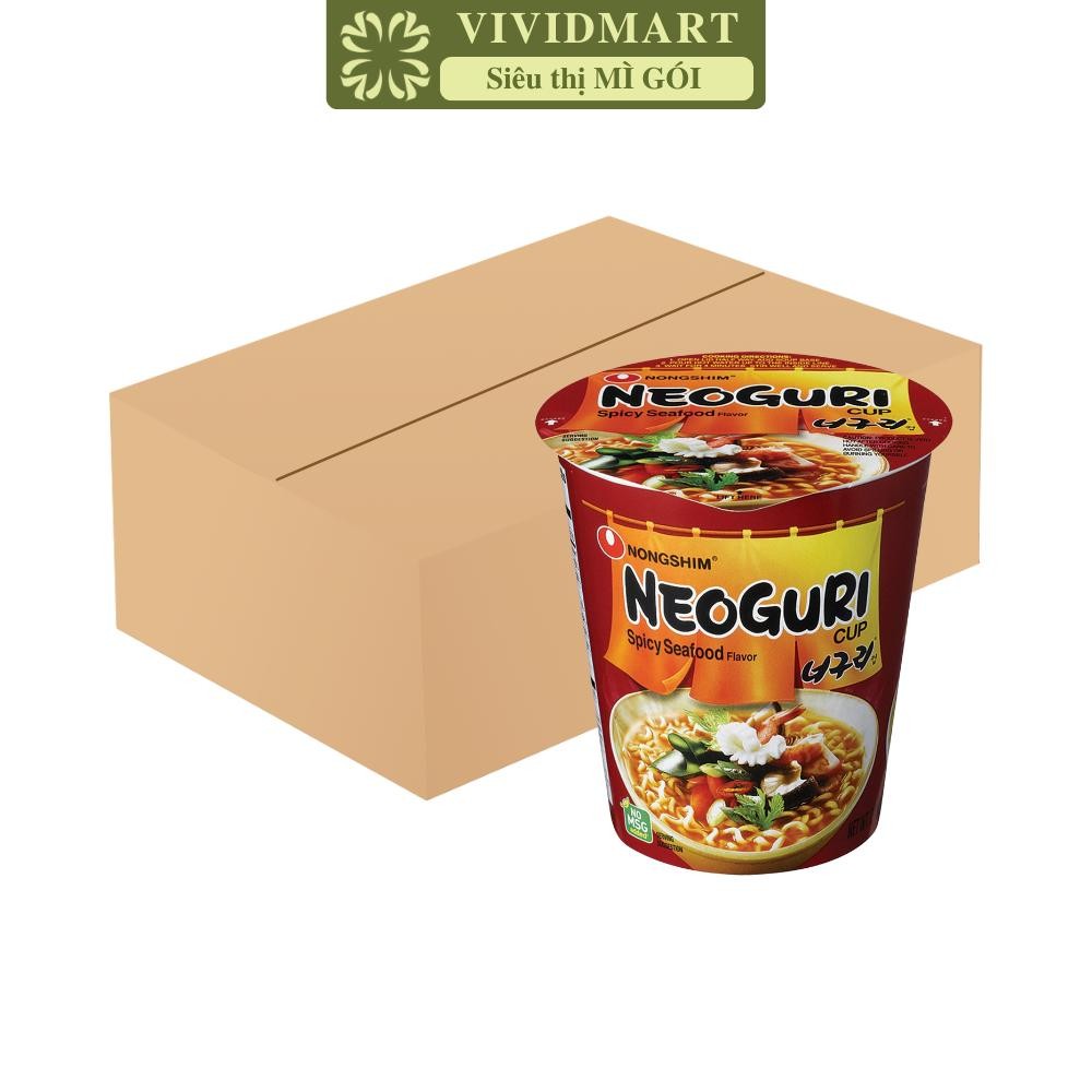 BOX 12LY-NONGSHIM - Neoguri Cup Noodles with Spicy Seafood Flavor ...