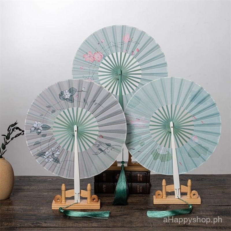 Traditional Style Fan Windmill Fan Round Folding Fan Round Fan360360 ...