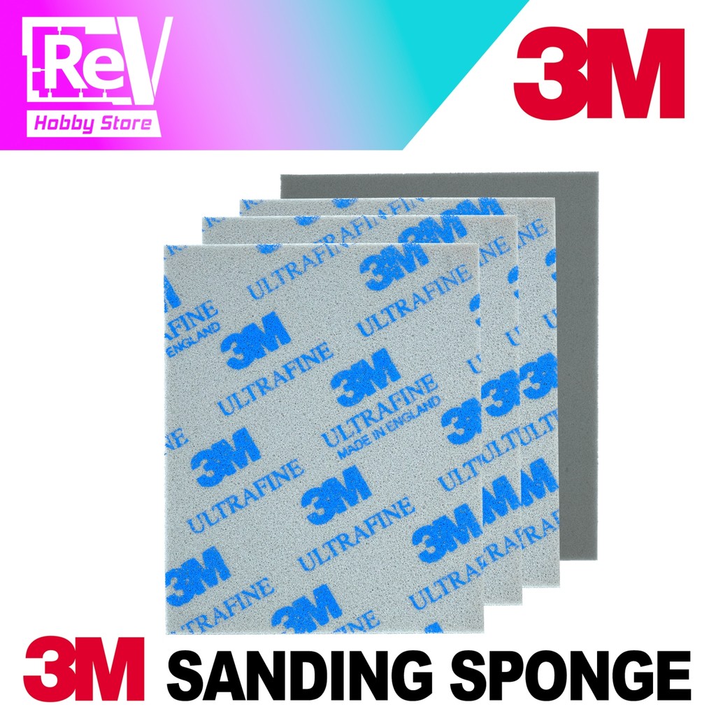 SANDING SPONGE 3M ULTRAFINE SANDPAPER MODEL KIT GUNDAM MILITARY ...