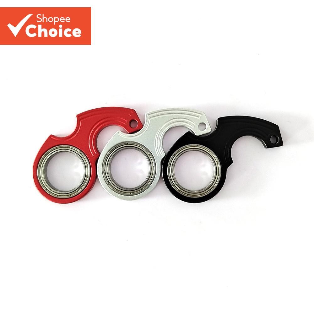 Creative hand shaking finger spinner keychain anti-anxiety toys bottle ...
