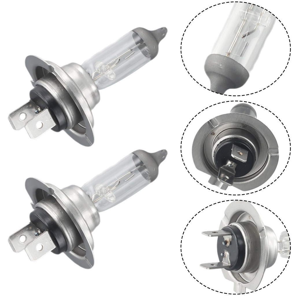 [COD]-2Pcs Set 12V Car H7 Xenon Headlight 55W 6000K Halogen White Light ...