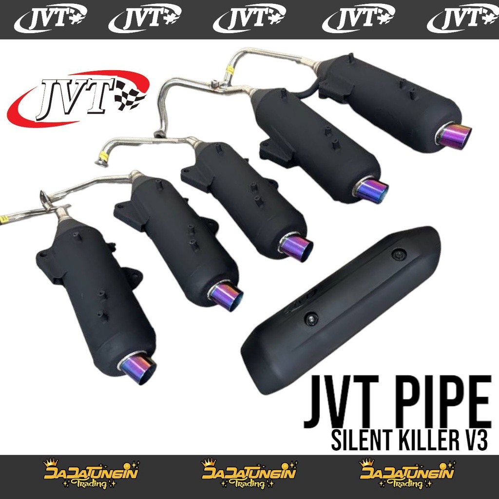 JVT pipe V3 Silent Killer Power pipe rev kou pipe exhust click mio beat ...