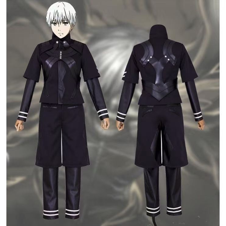 Tokyo Ghoul Tokyo Ghoul Kaneki Ken Combat Suit Stretch Leather Jacket ...