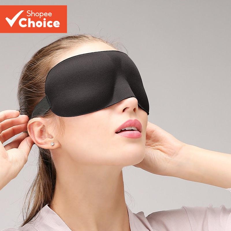 3d Eye Mask Sponge Fabric Shading Eye Protection Travel Aviation Sleep ...