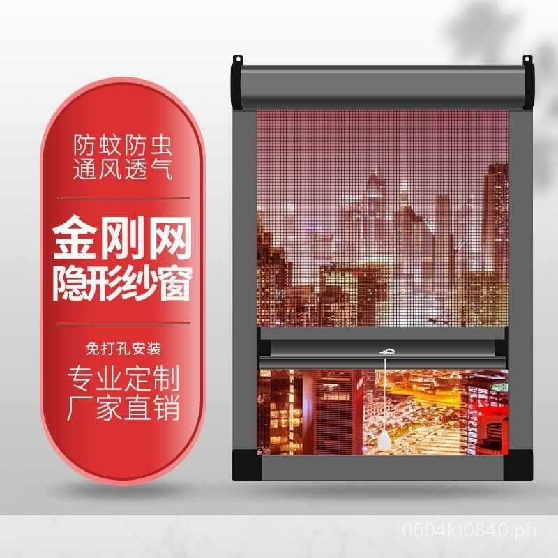 Self-Assembled Folding Roll-Up Invisible*Sliding Window Screen Mosquito ...