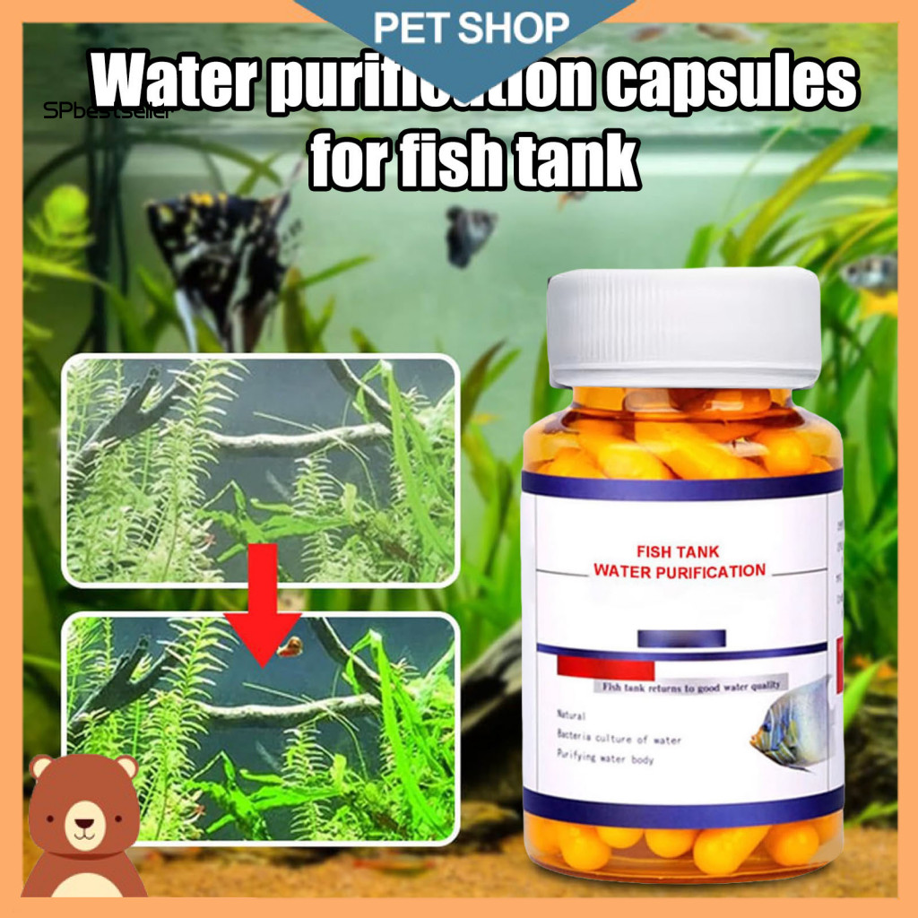 Sp Fish Tank Water Clarity Tablets Healthy Fish Habitat Maintenance ...