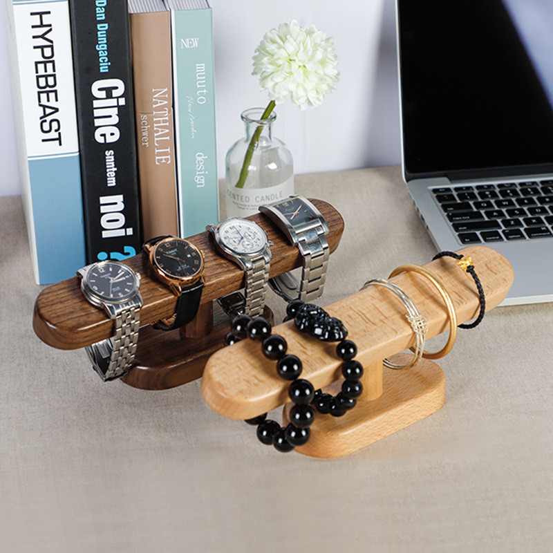 Solid Wood Watch Rack Holder Display Rack Placement Table Wooden Watch ...