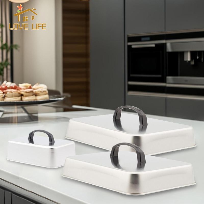 [Whfashion] Grill Lid Cooking Dome Rectangular 304 Stainless Steel ...