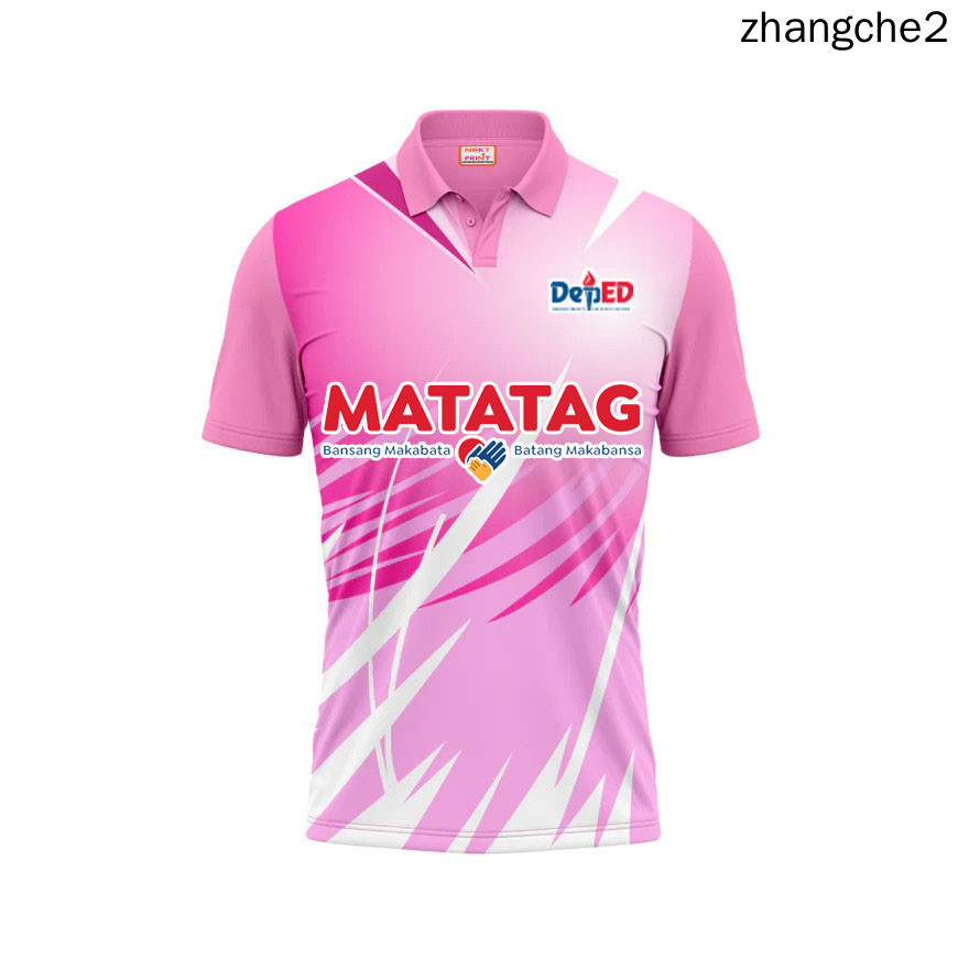 DEPED MATATAG POLO UNIFORM SUBLIMATION POLO-Shirt Pink White verion FOR ...