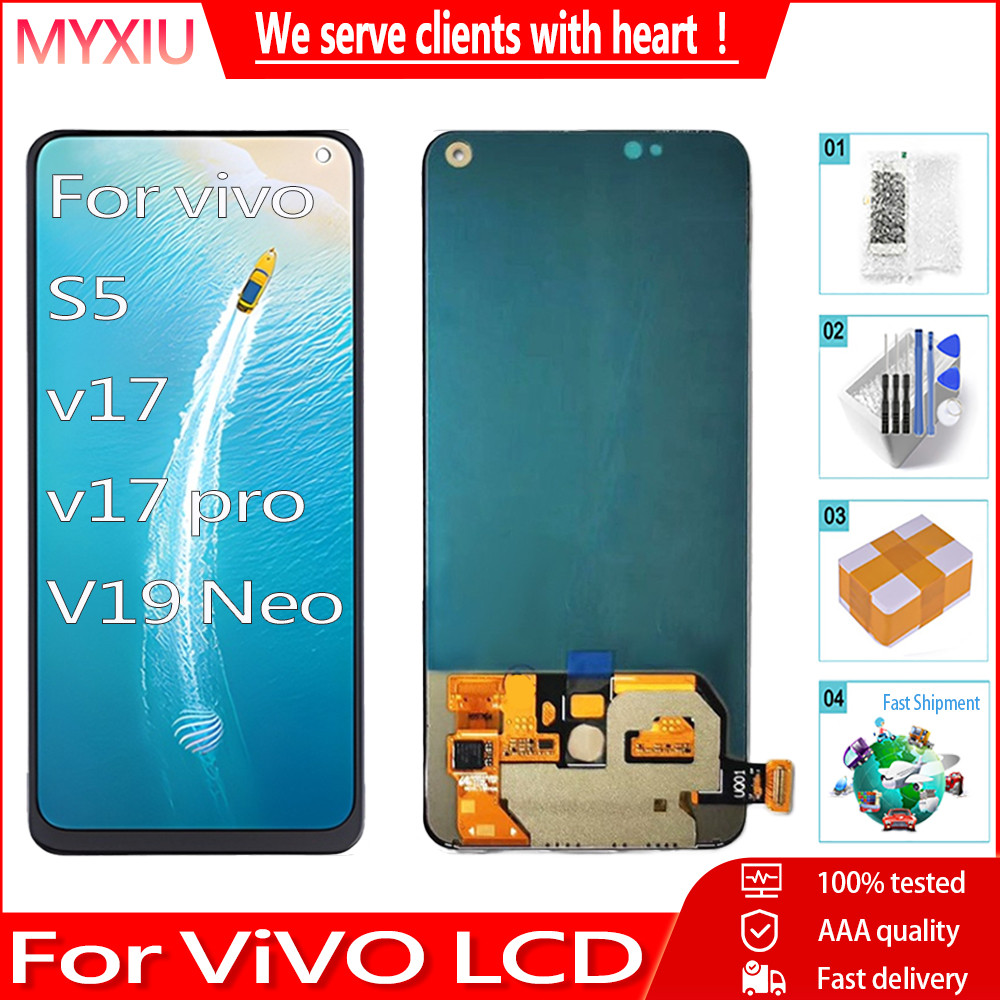 6.44" OLED For Vivo V17 v17 Pro V19 Neo S5 LCD Screen Display Digitizer ...